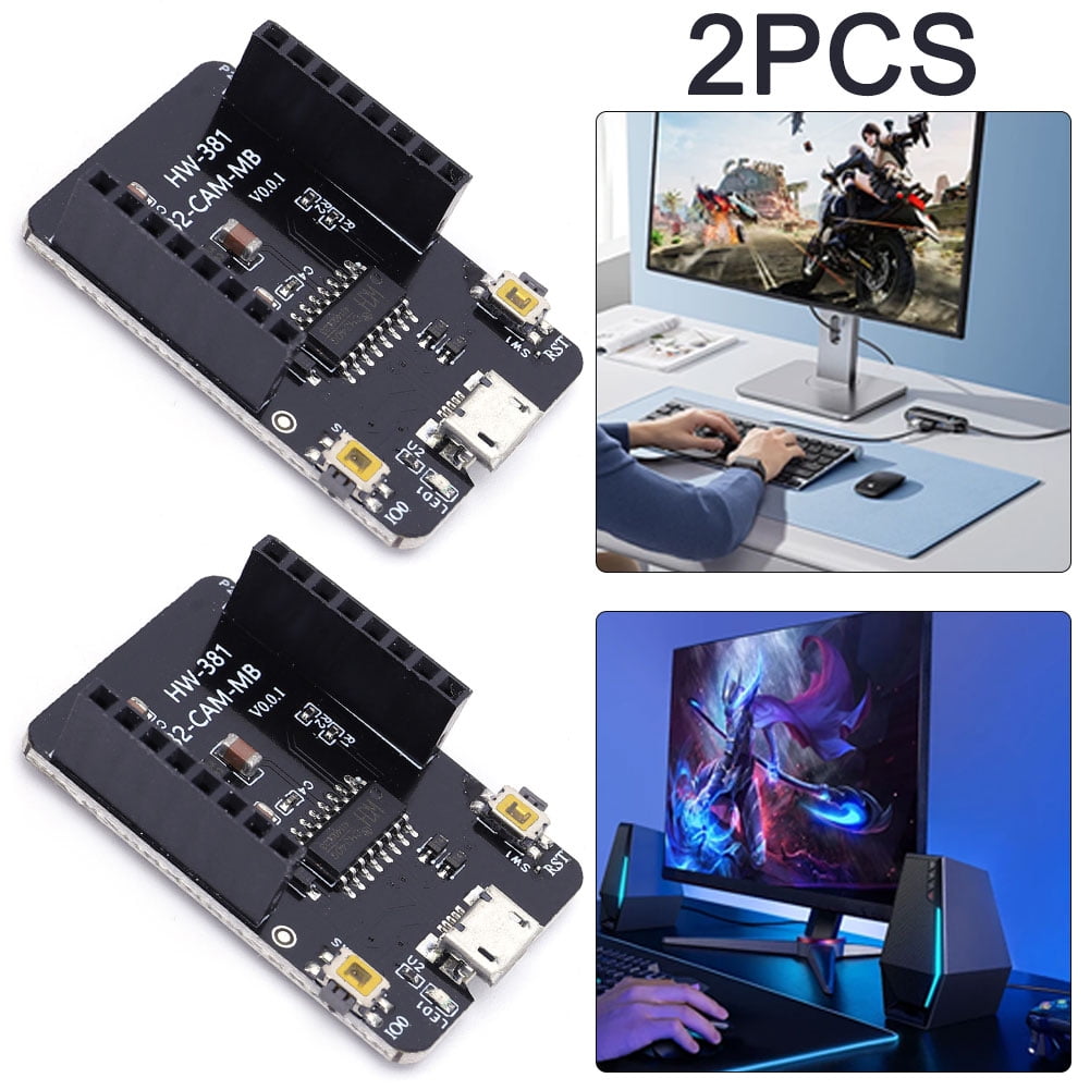 【HW-381】Placa desarrollo CAM ESP32 con módulo OV2640 + módulo Bluetooth/placa descarga única CAM ...