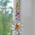 Sunflower Hanging Sun Catcher Ornament, Crystal Rainbow Maker Window ...