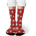 Custom Face Socks with Photo Novelty Crew Socks, Personalized Multiple ...