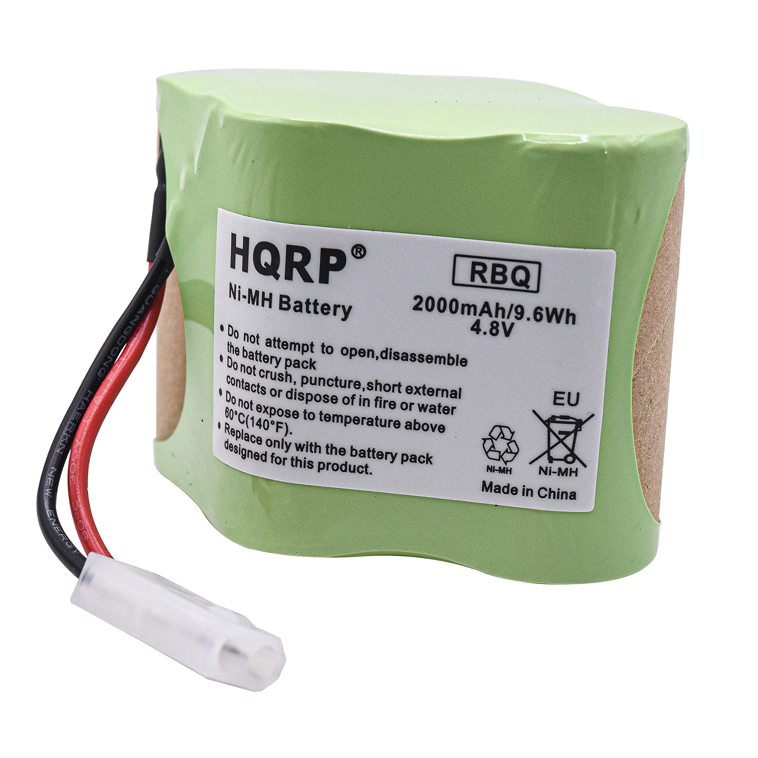 HQRP Rechargeable Battery 4.8v 2.0Ah for Euro-Pro Shark Sweeper VX1 / X8905 / V1930 / V1700Z ...