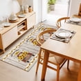 2x6ft Area Rug,Retro Farm Sunflower Red Truck Washable Large Rugs Soft ...