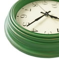 OCEST Retro Wall Clock 9 Inch Green Kitchen Wall Clock Round Silent Non ...