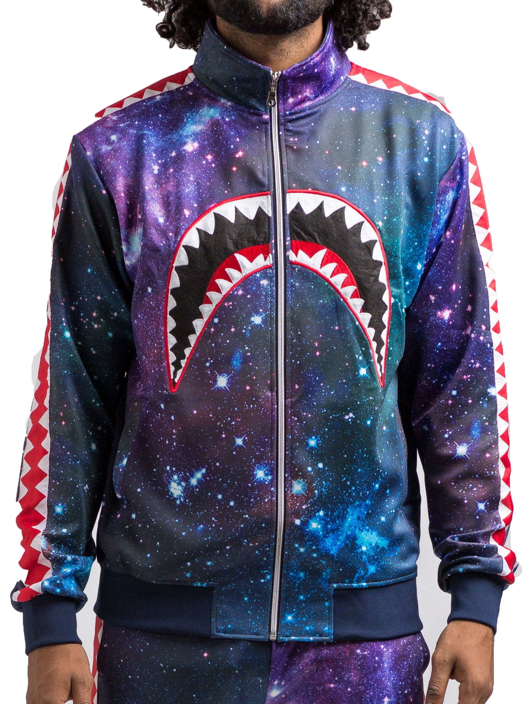 Hudson Shark Mouth Ver. 2 Men's Athletic Casual Track Jacket Multicolor ...
