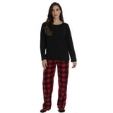#followme Family Pajamas Microfleece Mens Pajama Set (Buffalo Plaid Dog ...