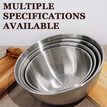 Coliware Stainless Steel Prep Bowls, 5 Pack Nesting, 0.7-4.5 QT ...