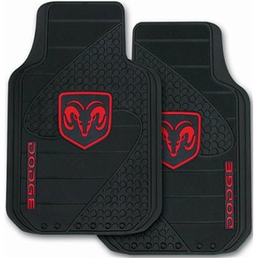 Dodge Factory Style Trim-To-Fit Molded Front Floor Mat - Set of 2 ...