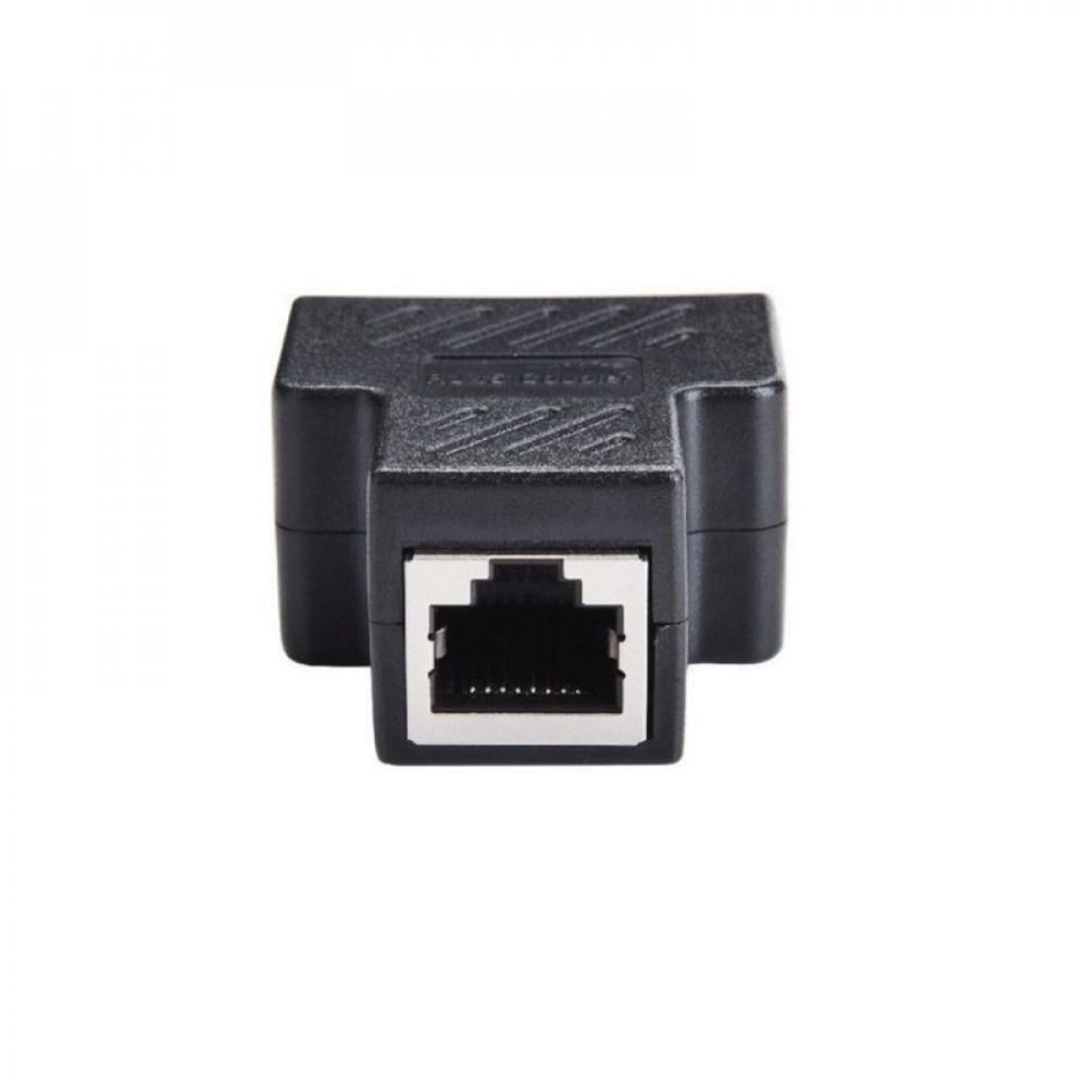 RJ45 Splitter Adapter 1 to 2 Ways Dual Female Port CAT5/6/7 LAN ...