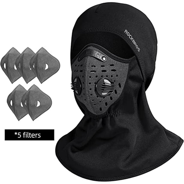 ROCKBROS Ski Mask Balaclava Winter Mask for Men Baclava with 5 Filters ...
