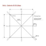 Snow Removal Tarps Snow Tarp Demo 12' x 12' 26 oz Vinyl w/Webbing Loop ...