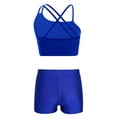 Aislor Kids Girls Ballet Jazz Dance Gymnastic Crop Top with Shorts ...