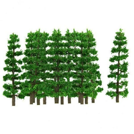 6x 20 Fir Tree Model 3.5inch Train War Game Forest Park Scenery Layout ...
