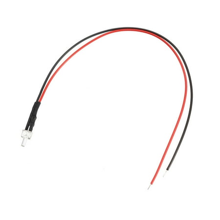 2mm Pre Wired LED Red - DC 6-12V Diffused Lights Emitting Diodes ...