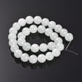 1Strand Natural White Jade Bead Strands Round White 8mm Hole: 1mm about ...