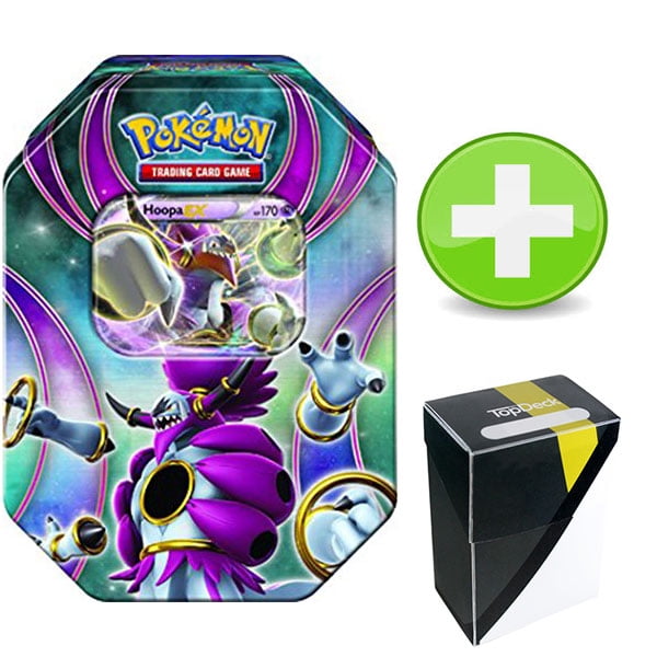 Pokemon Hoopa EX Tin with 1 Ultra Ball Colorway Deck Box - Walmart.com