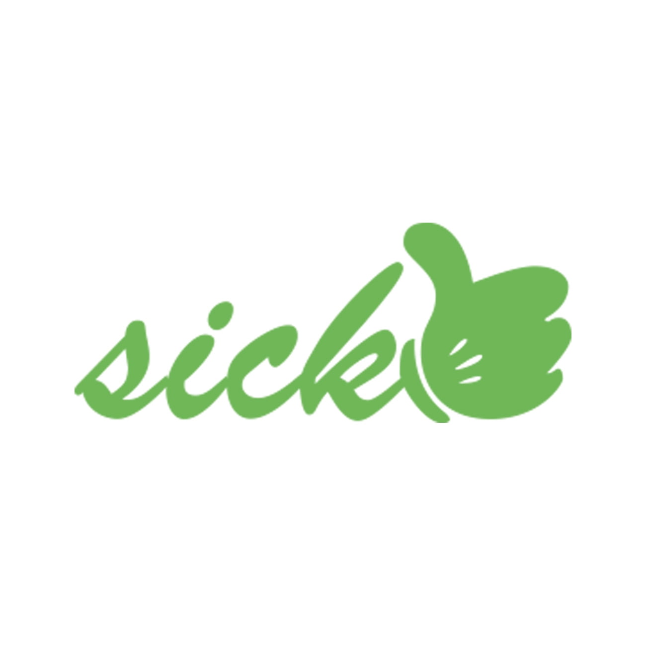 Sick Sticker Decal Die Cut - Self Adhesive Vinyl - Weatherproof - Made ...