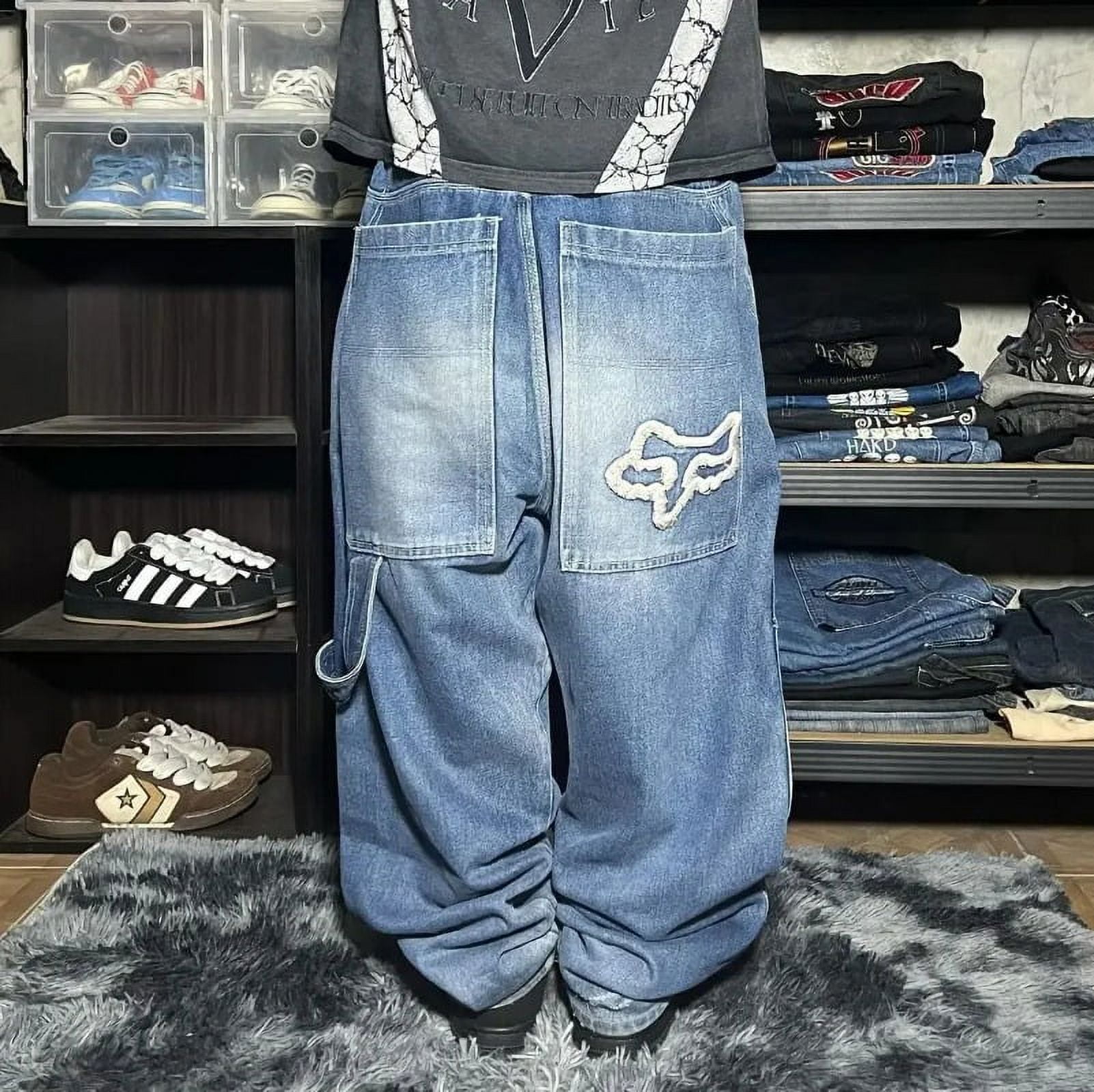 Ropa de calle Vintage de los años 90, pantalones vaqueros JNCO con ala ...