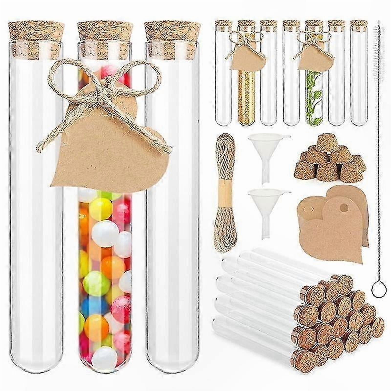 30-Pack Glass Test Tubes with Corks, 20x150mm Size for Lab Experiments ...