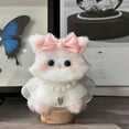 YIFAEUX DIY Kitten Keychain Kit Fluffy Cat Plush Toy Craft with Step-by ...