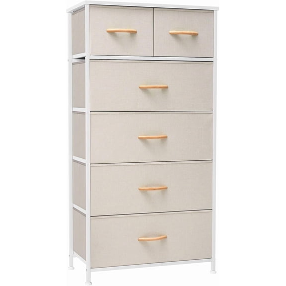 Dresser for Bedroom Tall Skinny Storage Tower - Sturdy Steel Frame ...
