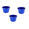 Little Giant Blue 8 Quart Plastic Bucket Pack of 3 - P8BLUE - Walmart.com