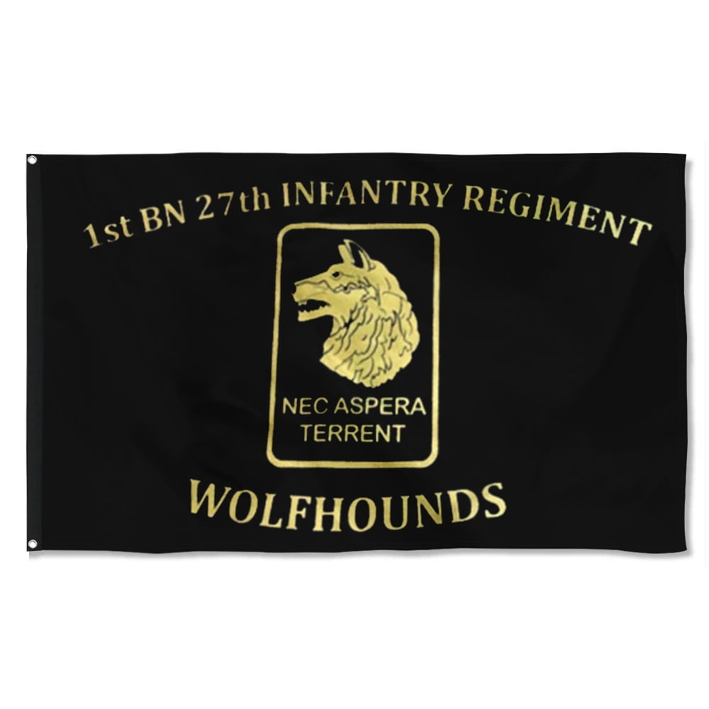 27th Infantry Regiment Flag 3x5Feet Military Banner with 2 Brass ...