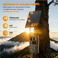 2.5K HD Solar Powered Trail Camera with Night Vision, 4G LTE Cellular ...