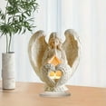 CQCYD Elegant White Angel Statue Heart Decor, Modern 2D Acrylic ...