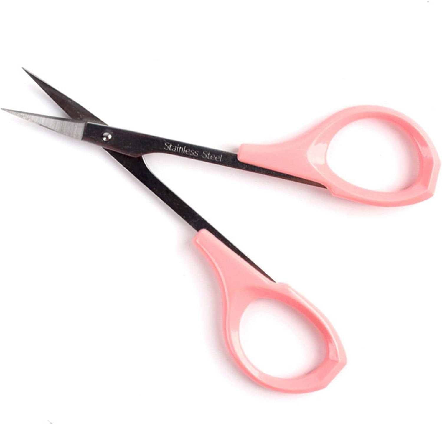 4 Inches Curved Craft Scissors For Eyebrow Eyelash Extensions Stainless ...