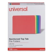 Pendaflex 40523 1/3 Cut Tab Letter Size Glow File Folders - Assorted ...
