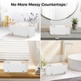 QTip Holder Dispenser, Countertop Cosmetic Cotton Swab Holder, 3-Slot ...