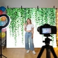 Green Eucalyptus Leaves Photography Backdrop 8x6FT, Summer Watercolor ...