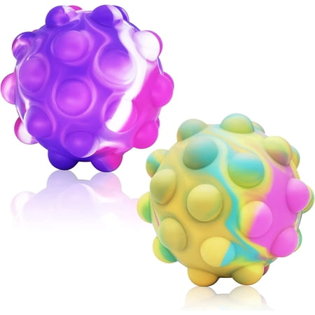 Pop Ball Squishy Fidget Toy 3D Squeeze Stress Balls with Popping Noises ...