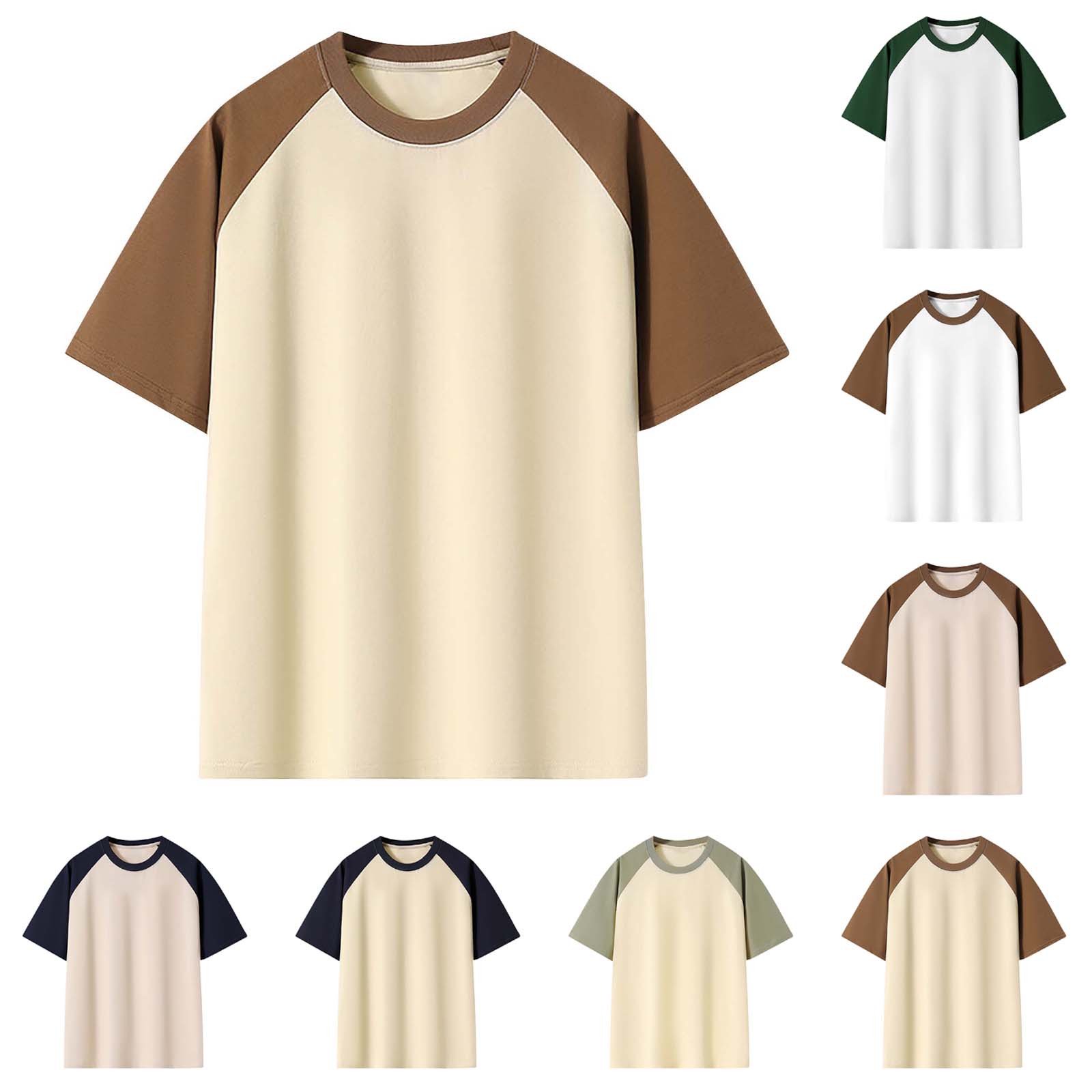 Click here for Eywgya Men Crewneck Short Sleeve Tee Shirt mens Co... prices