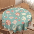 50x50in Round Tablecloth Car Line Straight And Dense Wireless Head Gap ...