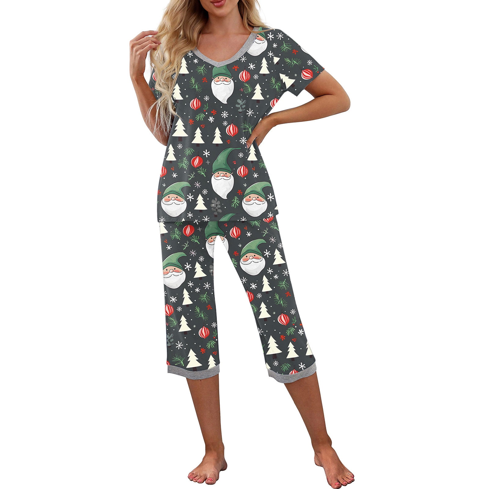 Click here for Diufon Womens Christmas 2 Piece Pajamas Set Short... prices