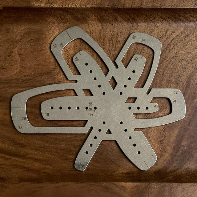 Belt Strap Head End Ruler Metal Templates 14 Belts Widths Belt ...