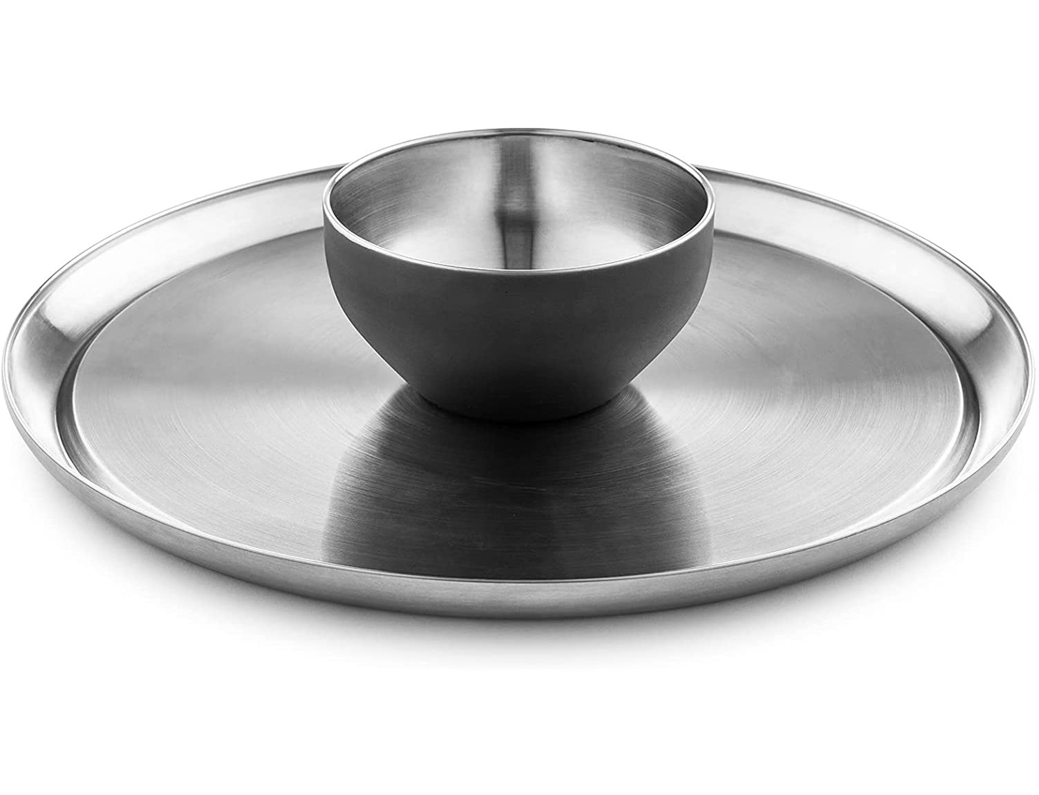 Colleta Home Chip and Dip Serving Set, Stainless Steel Appetizer ...