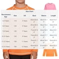 Ceisia Kids' Long Sleeve Rash Guard Swim Shirt with Contrast Stitching ...