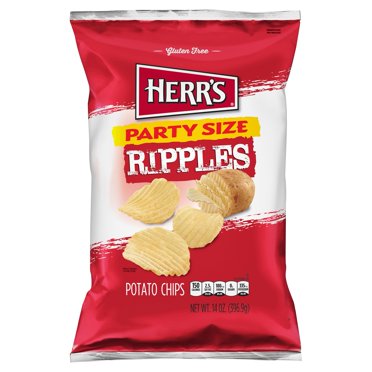 Lay's Wavy Original Potato Chips, Party Size, 13 oz Bag - Walmart.com