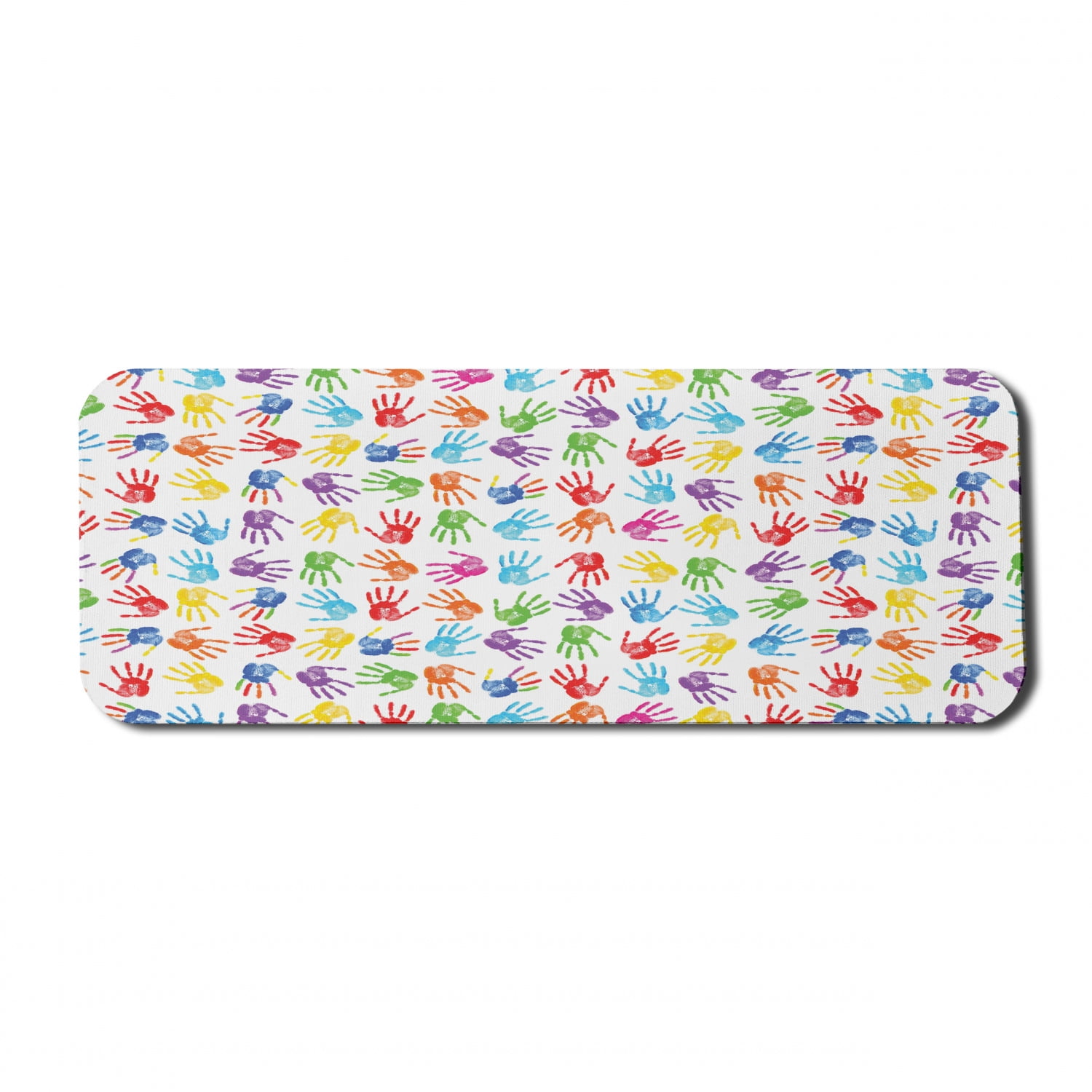 Colorful Computer Mouse Pad, Human Handprint Kids Watercolor Paint ...