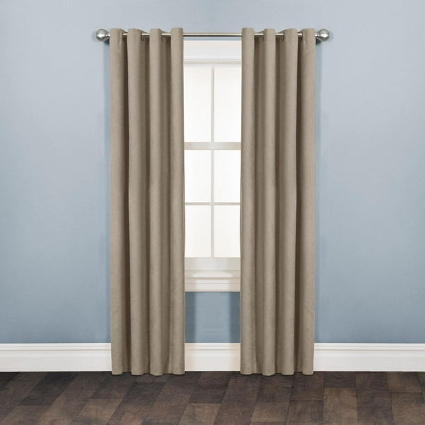 Mainstays Faux Suede Drapery Grommet Window Panel, 1 Panel - Walmart.ca