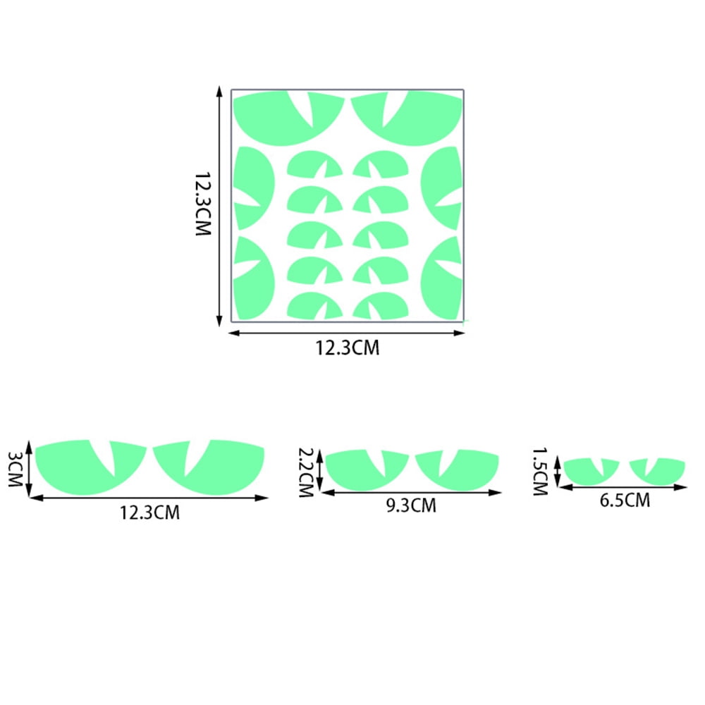 Heitepabg Halloween Traceless Static Luminous Stickers Glow in Dark ...