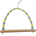 SPRING PARK Wooden Bird Parrot Swing, Birds Perch Hanging Swings Cage ...