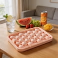Round Ice Cube Tray BPA Free Silicone Flexible Easy Release 1.1 Inch x ...