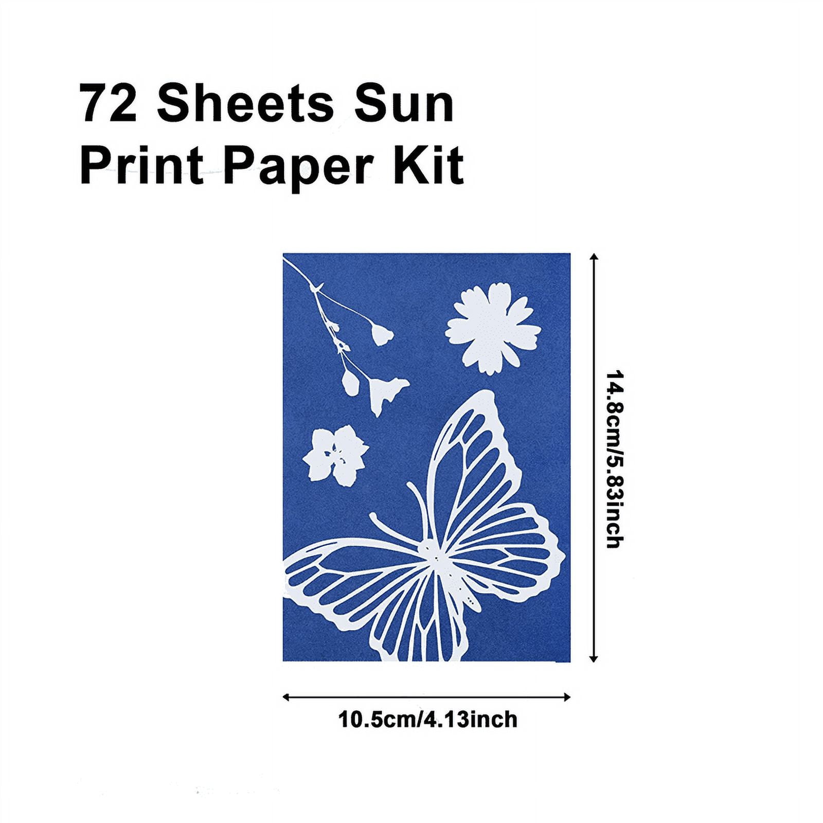 Click here for Unbranded 73 Pieces Sun Print Paper Cyanotype Pape... prices