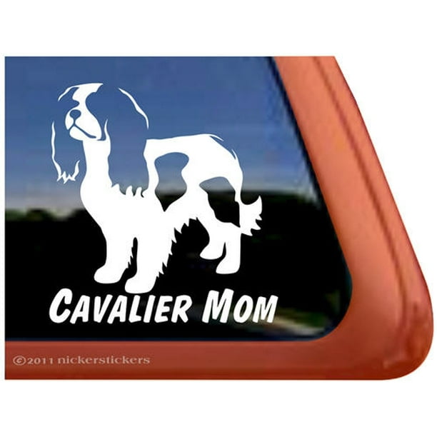Cavalier Mom | High Quality Vinyl CKC Spaniel Dog Window Decal ...