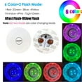 12 Pack LED Coaster Light Up Coasters 7Colors RGB LED Bottle Lights ...