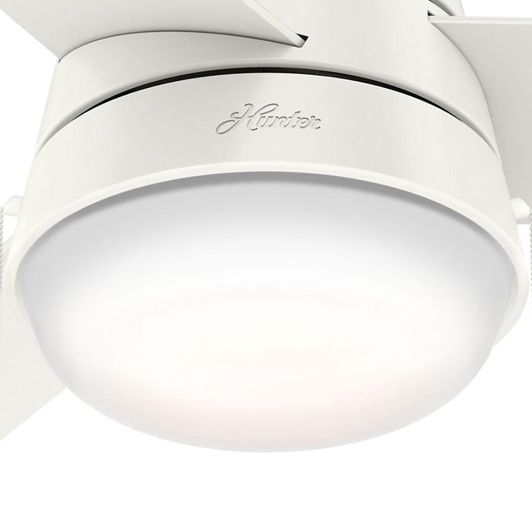 Aker 36 In Led Indoor Brushed Nickel Ceiling Fan With Light | Shelly ...