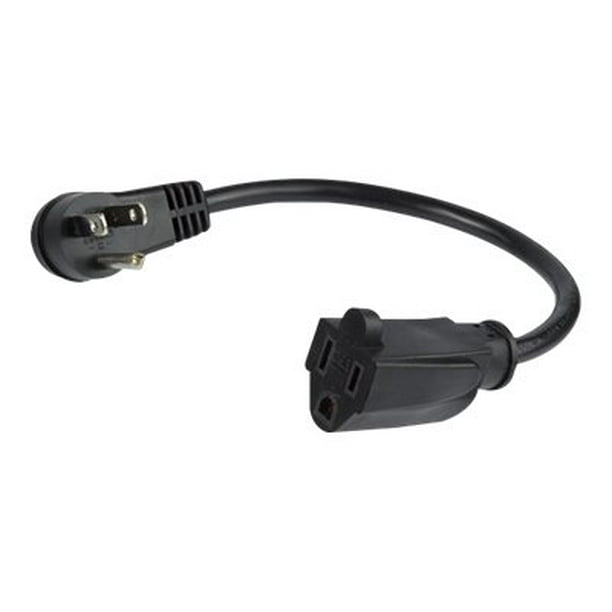 StarTech.com 1ft Flat Extension Cord - NEMA 5-15R to NEMA Right-Angle 5 ... StarTech.com 1ft Flat Extension Cord - NEMA 5-15R to NEMA Right-Angle 5 ...