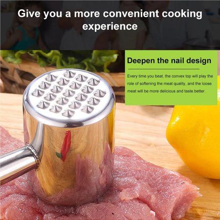 Meat Tenderizer Stainless Steel Double-sided Food Hammer Food Food ...